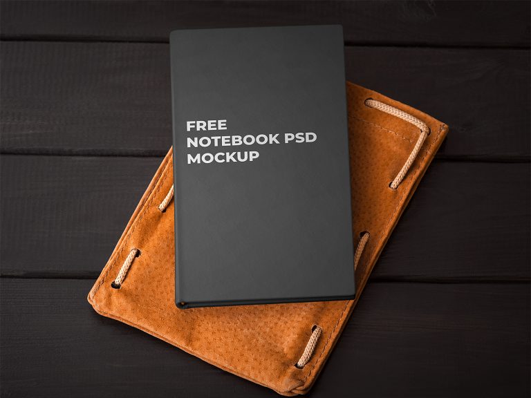 Free-Realistic-Notebook-Mockup-PSD — Free Mockup World