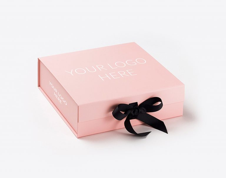 Pink Gift Box Mock-Up | Free Mockup World