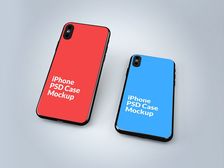 iPhone X Silicone Case Back Cover | Free Mockup World