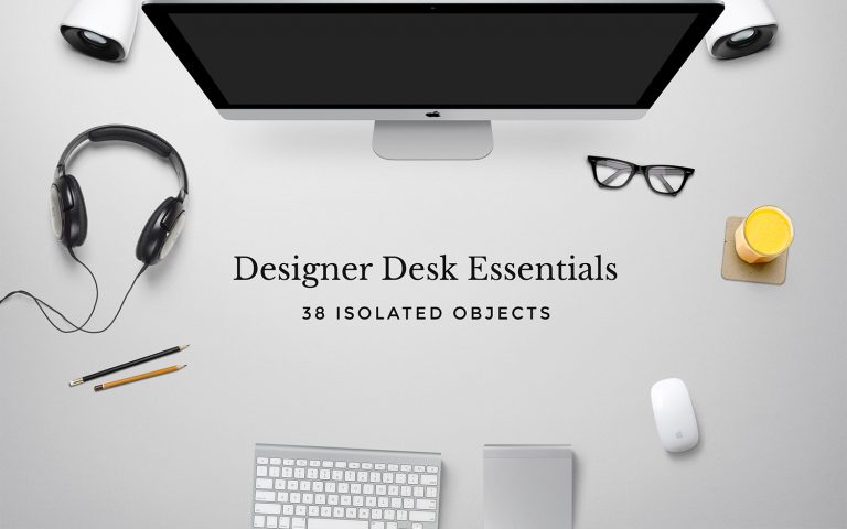 Designer Desk Essentials PSD | Free Mockup World