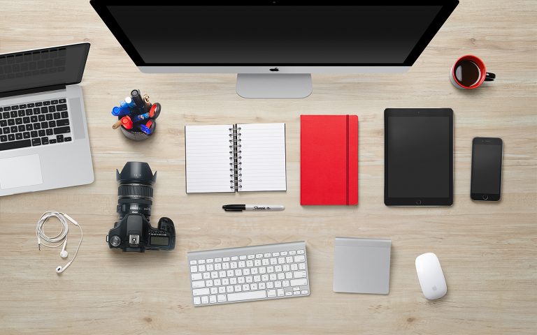 Designer Desk Essentials PSD | Free Mockup World