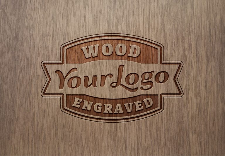 Wood-Engraved-Logo-Mockup-03 — Free Mockup World