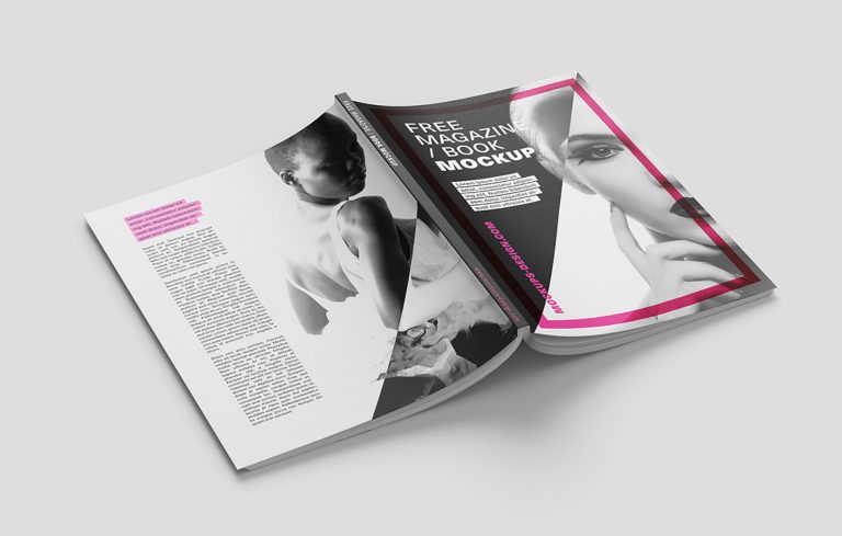 Magazine Mockup Free PSD (7 scenes) | Free Mockup World