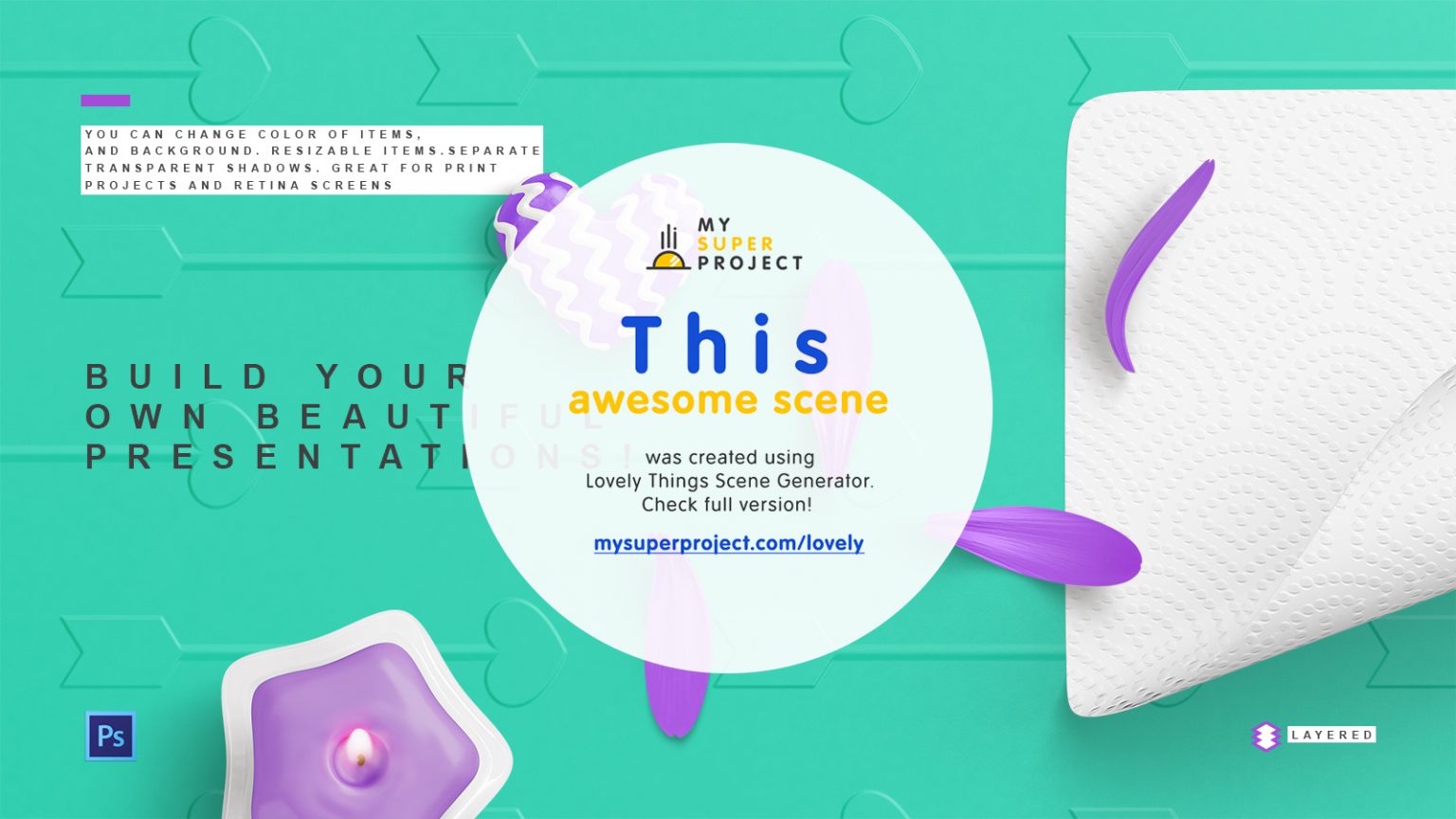 Lovely Things Mockup Scenes PSD — Free Mockup World