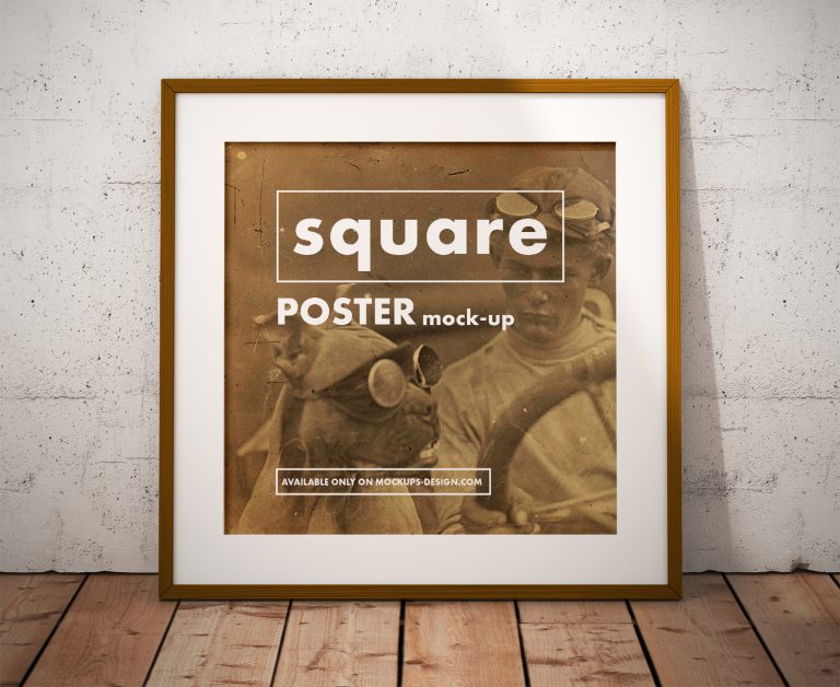 Square Poster Mockup | Free Mockup World