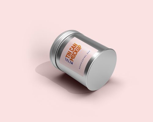 Metal Tin Can Free Mockups | Free Mockup World