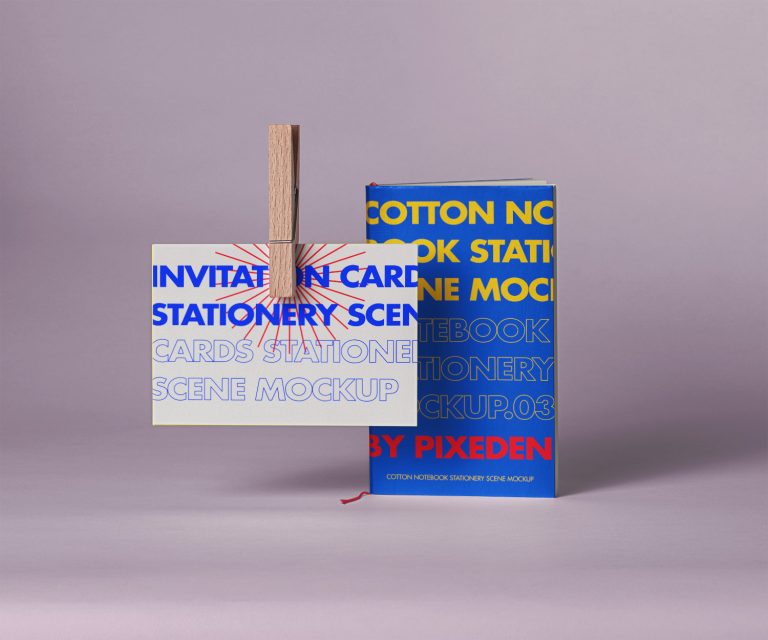 Notebook Card Free Mockup | Free Mockup World