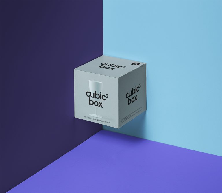 Cubic Box Packaging Free Mockup — Free Mockup World