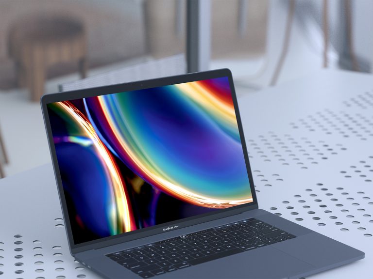 MacBook Pro UI/UX Presentation Free Mockup — Free Mockup World