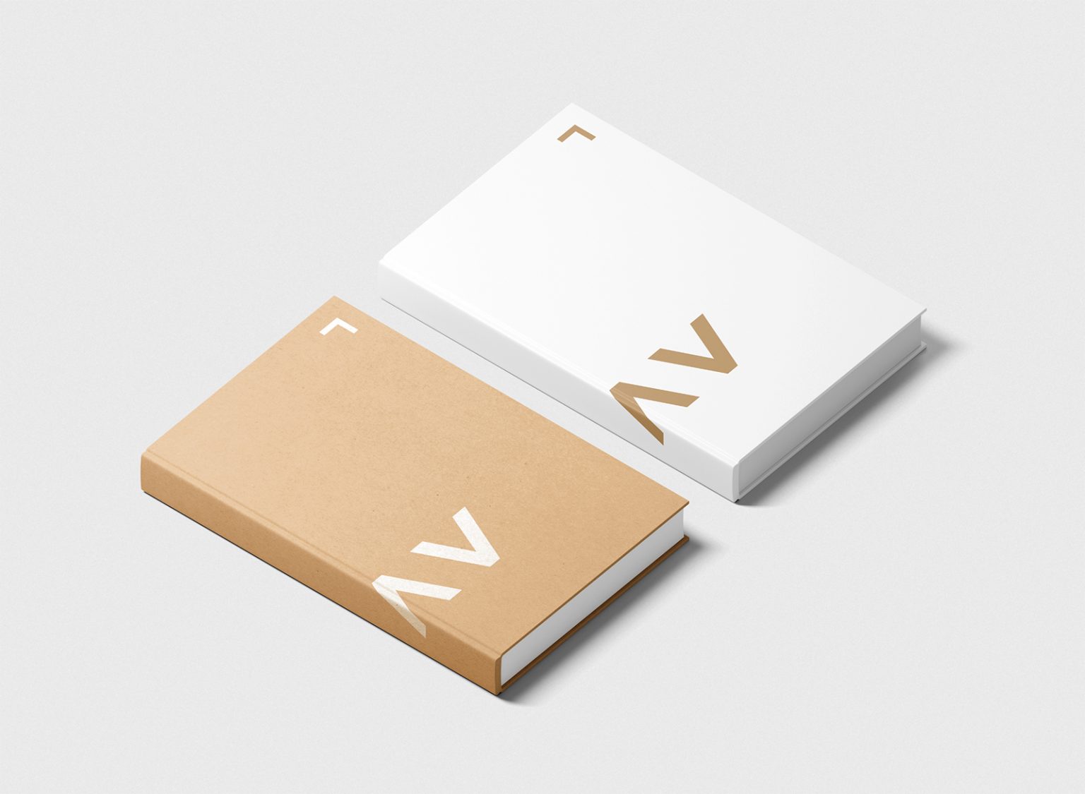 Two Book Covers Free Mockup Isometric Scene | Free Mockup World