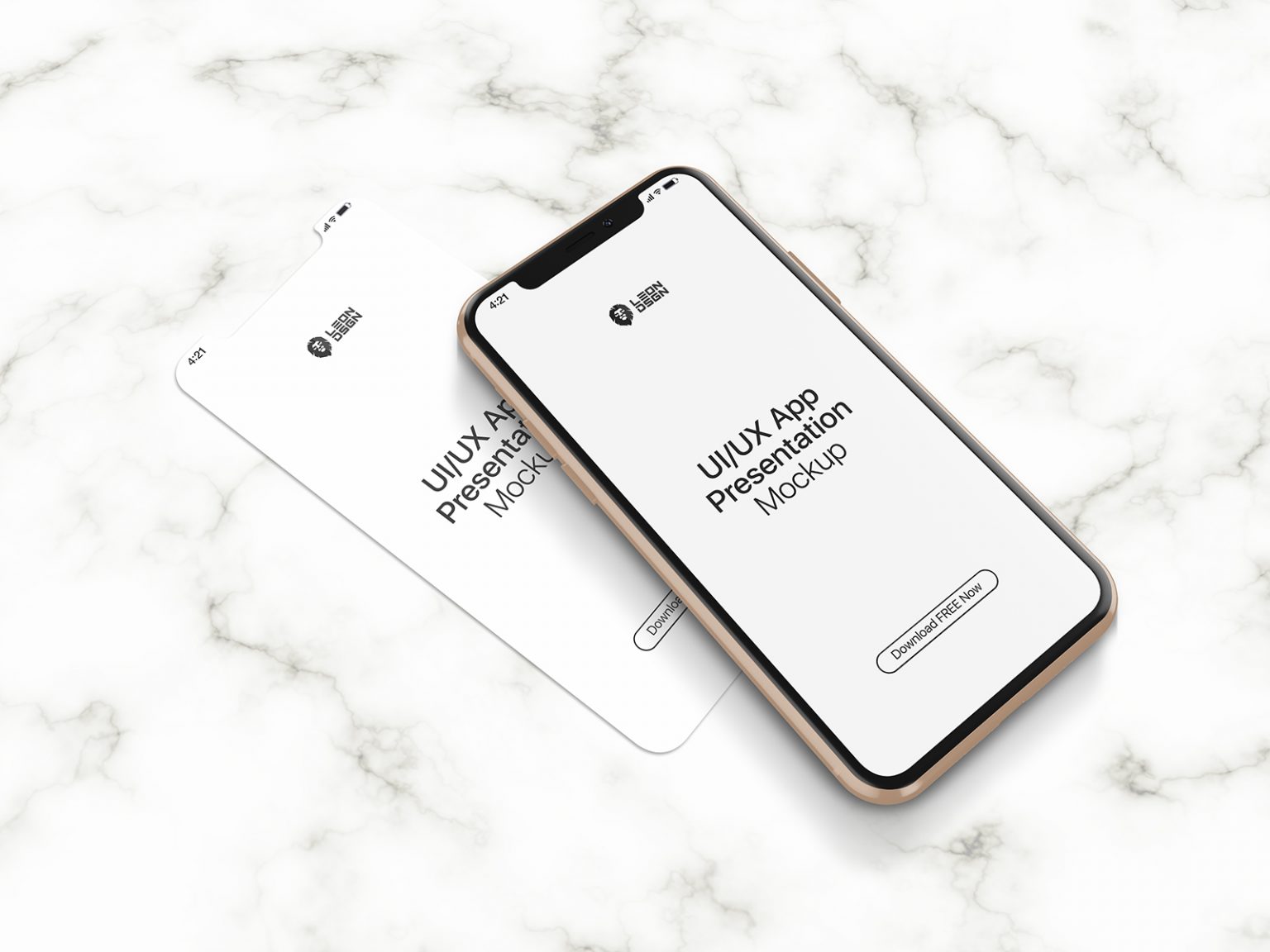 Free UI/UX App Presentation iPhone 11 Pro Mockup | Free Mockup World