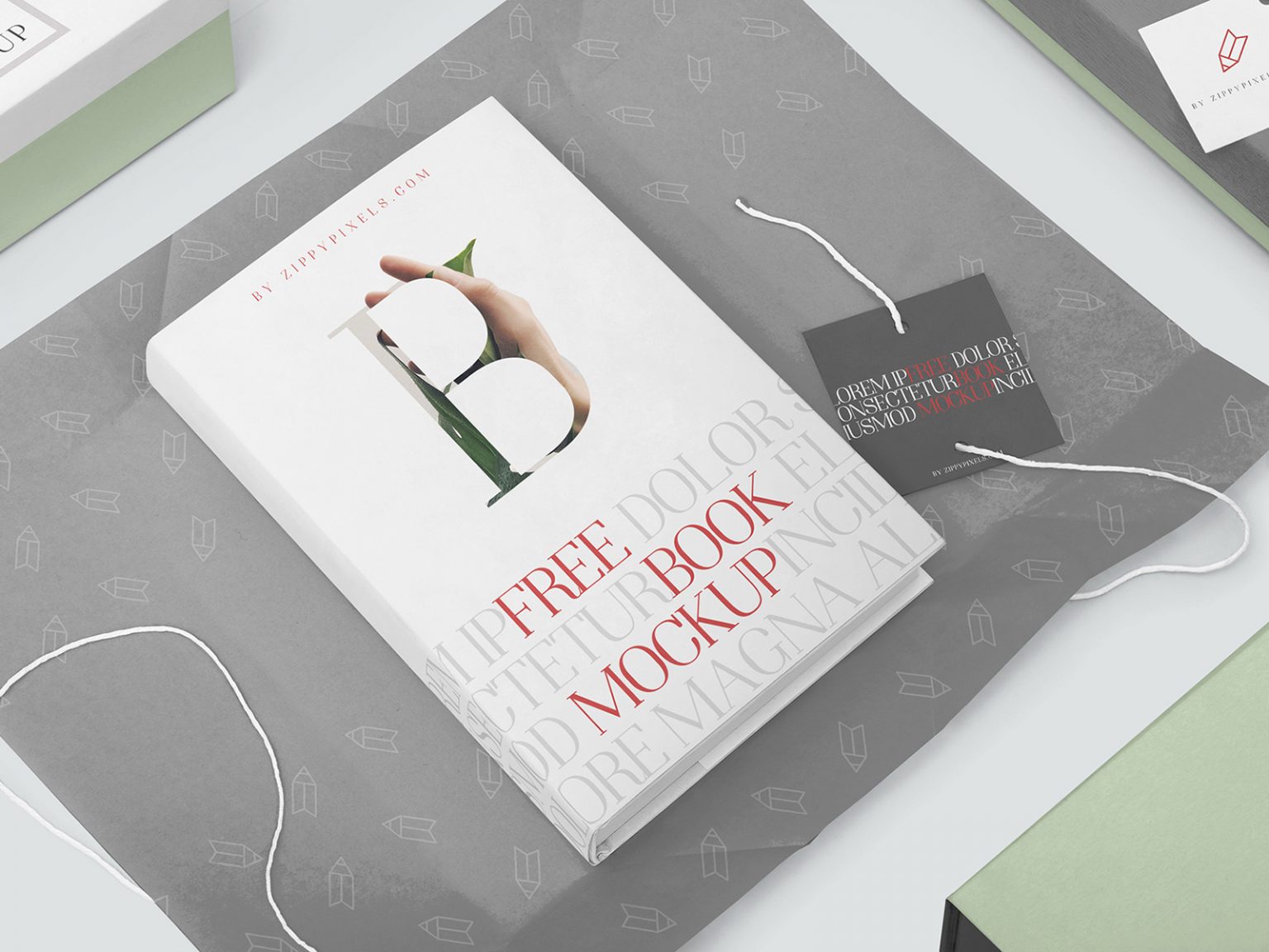 Free Dust Jacket Hardcover Book Mockup | Free Mockup World