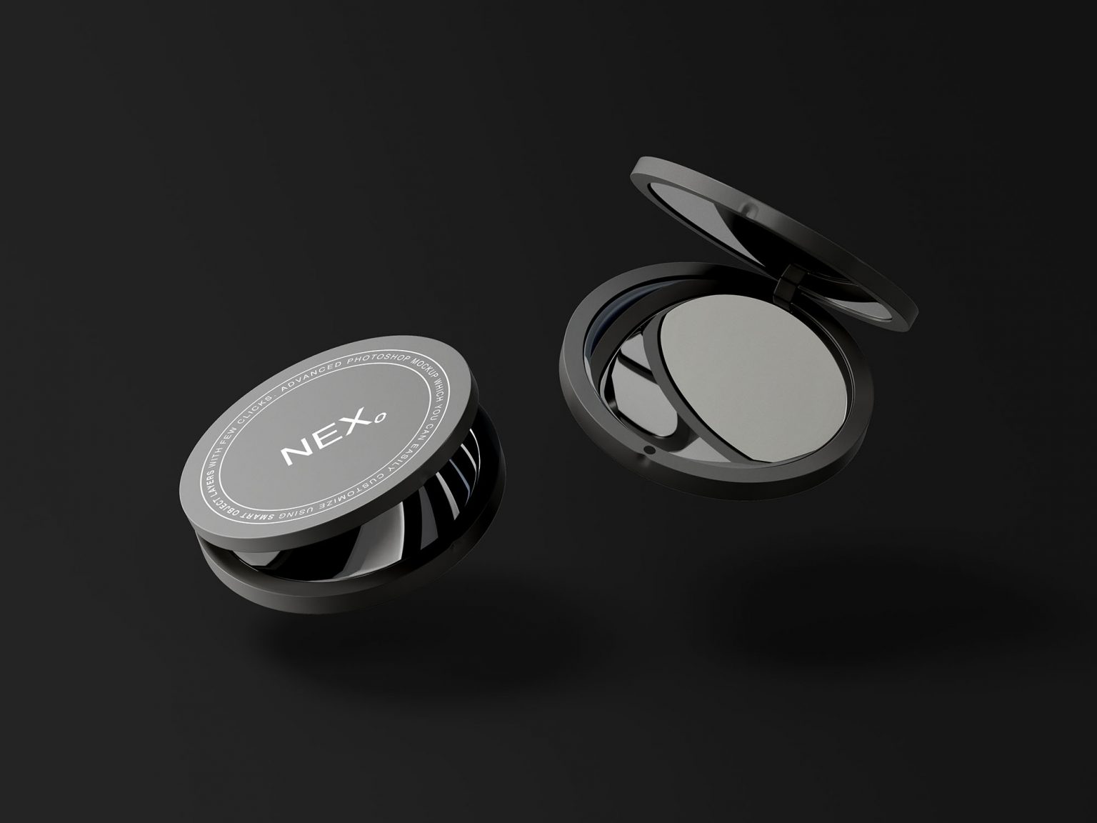 Compact Mirror Mockup PSD | Free Mockup World