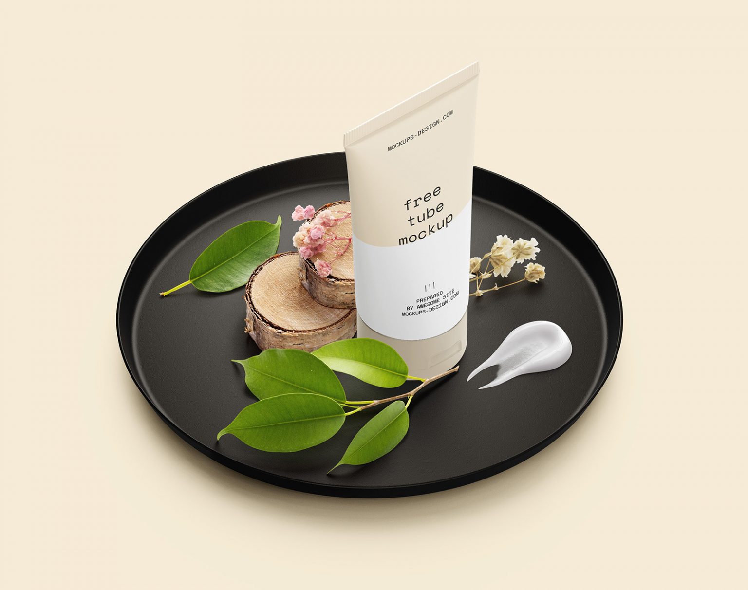 Cosmetic Tube Free Mockup | Free Mockup World