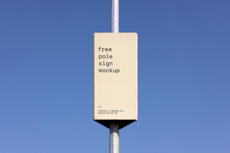 Free Pole Sign Mockup — Free Mockup World