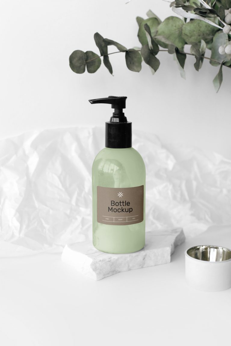Soap Bottle Free Mockup | Free Mockup World