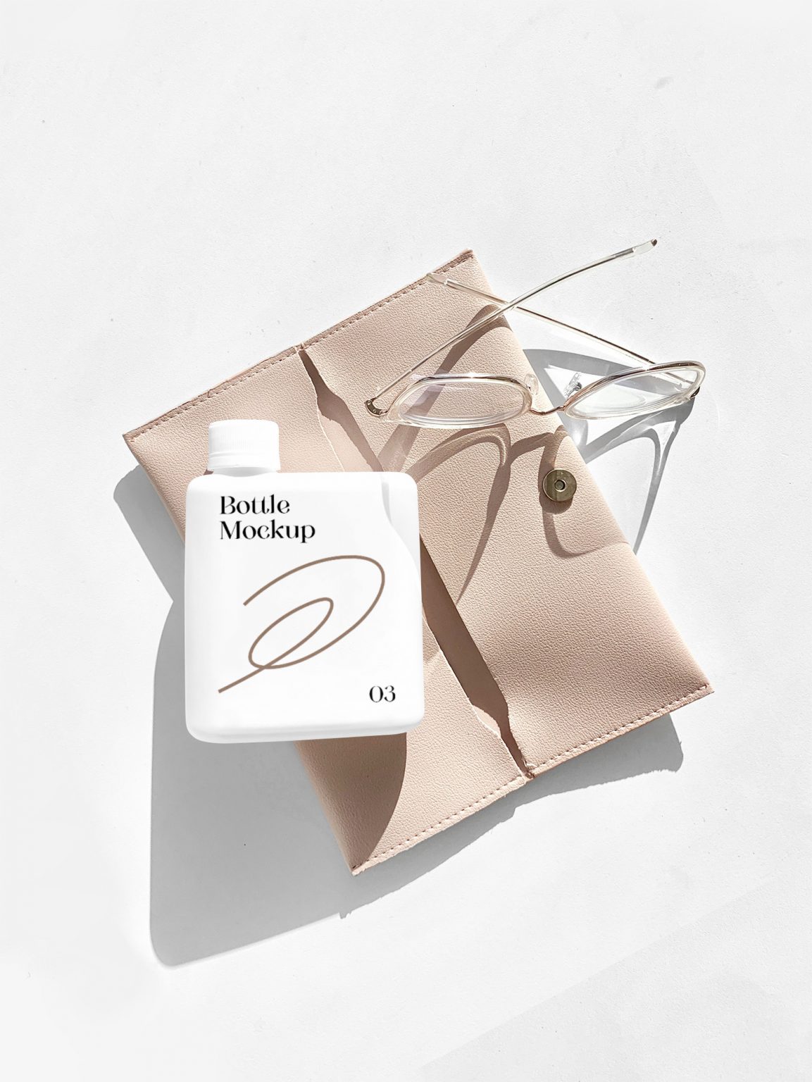 Square Bottle Free Mockup | Free Mockup World