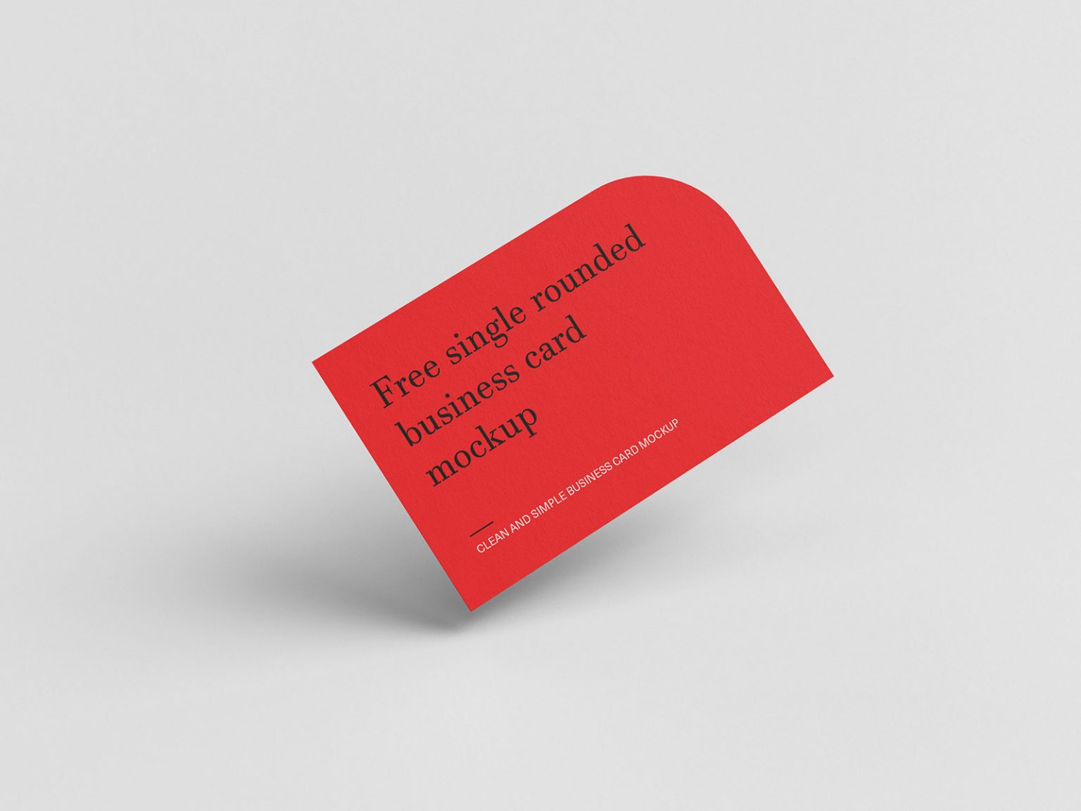 Free Single Rounded Business Cards Mockup — Free Mockup World