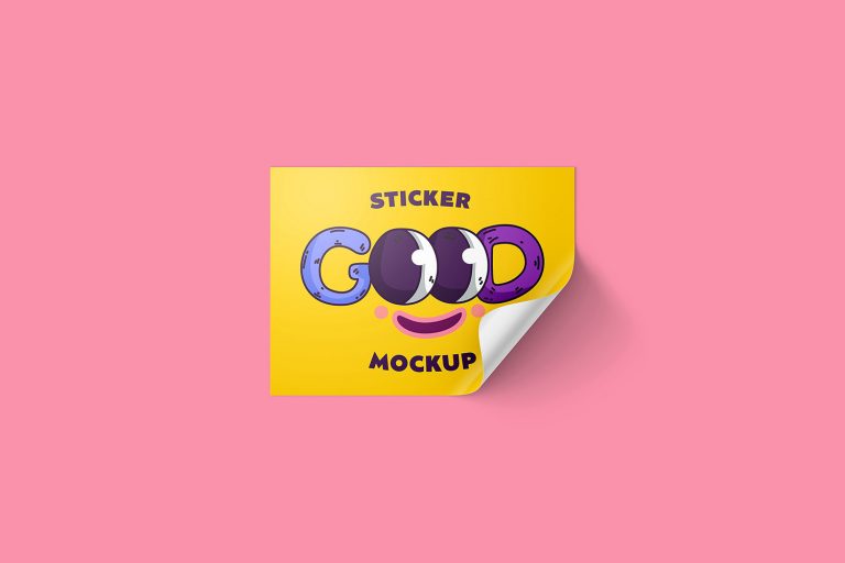 Rectangle Stickers Free Mockup — Free Mockup World
