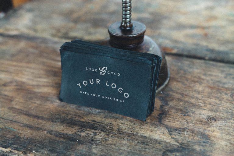 Weathered Card Mockup 01 | Free Mockup World