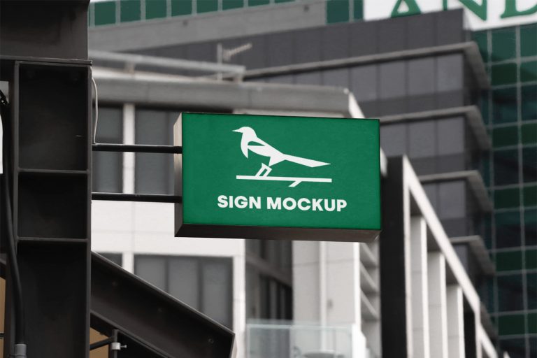 Store Sign Free Mockup — Free Mockup World