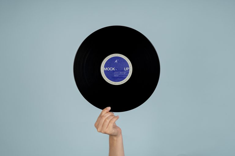 Vinyl Record Free Mockup — Free Mockup World