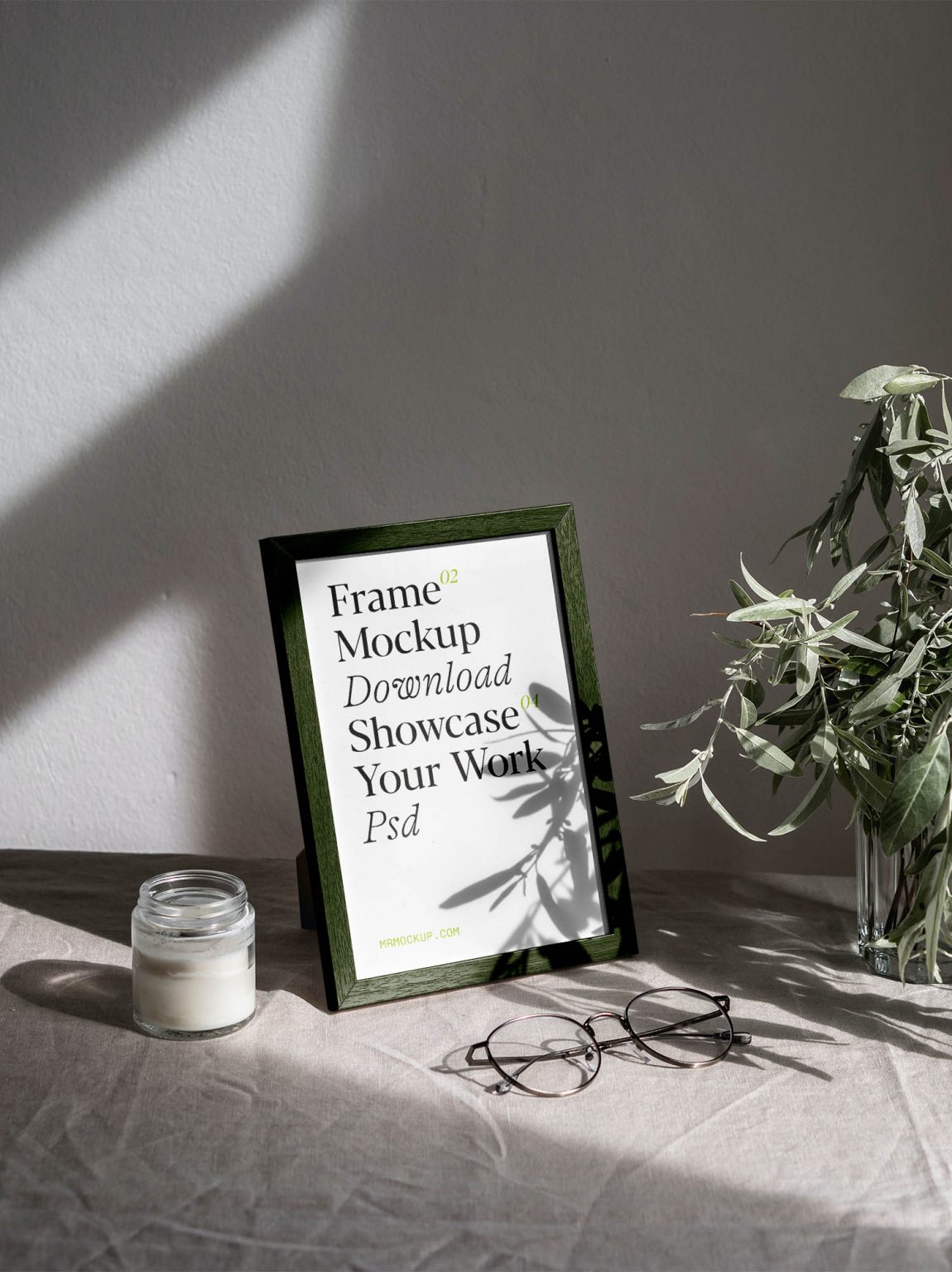 Mini Wood Frame Free Mockup — Free Mockup World