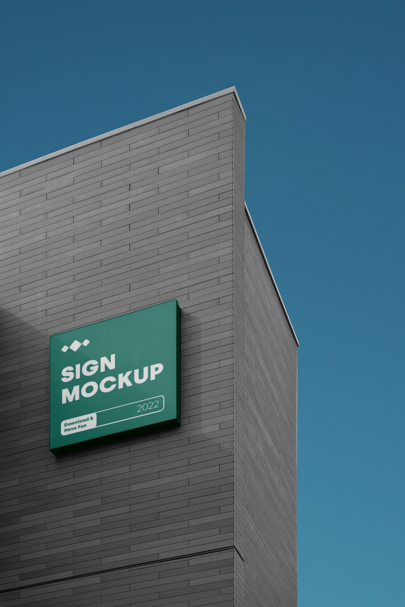 Sign on the Building Free Mockup — Free Mockup World