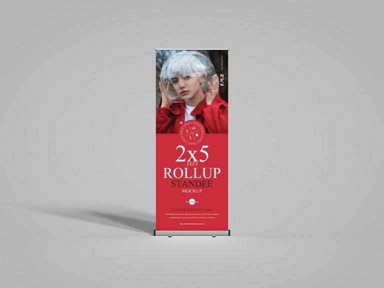 Free Roll Up Banner Mockup — Free Mockup World