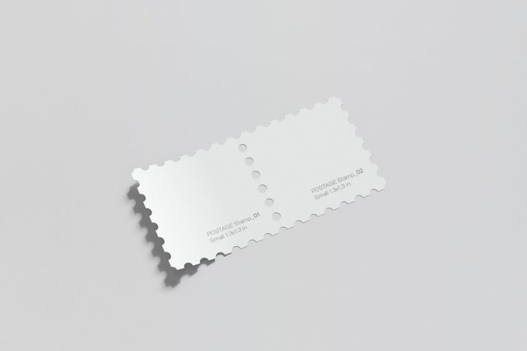 Postage Stamps Free Mockup — Free Mockup World
