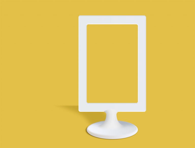 Restaurant Menu Frame on Table Free Mockup | Free Mockup World