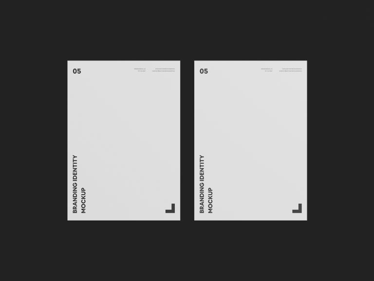 Dual A4 Paper Free Mockup | Free Mockup World
