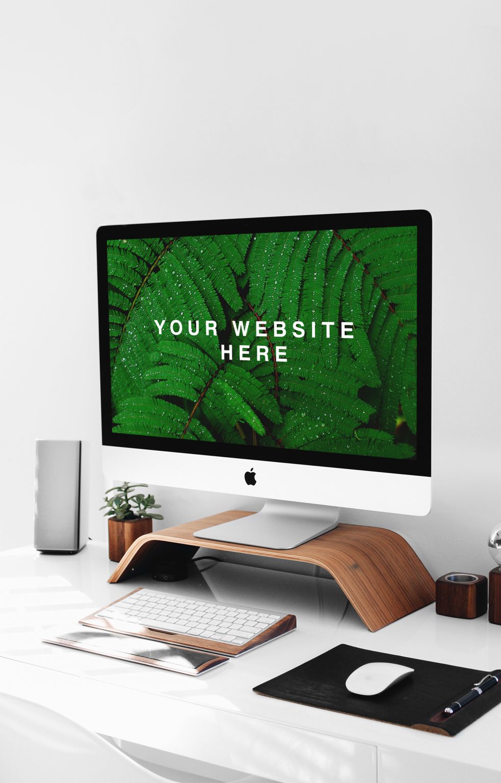 iMac on Stand Free Mockup — Free Mockup World