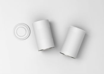 Paper Can Free Mockup — Free Mockup World