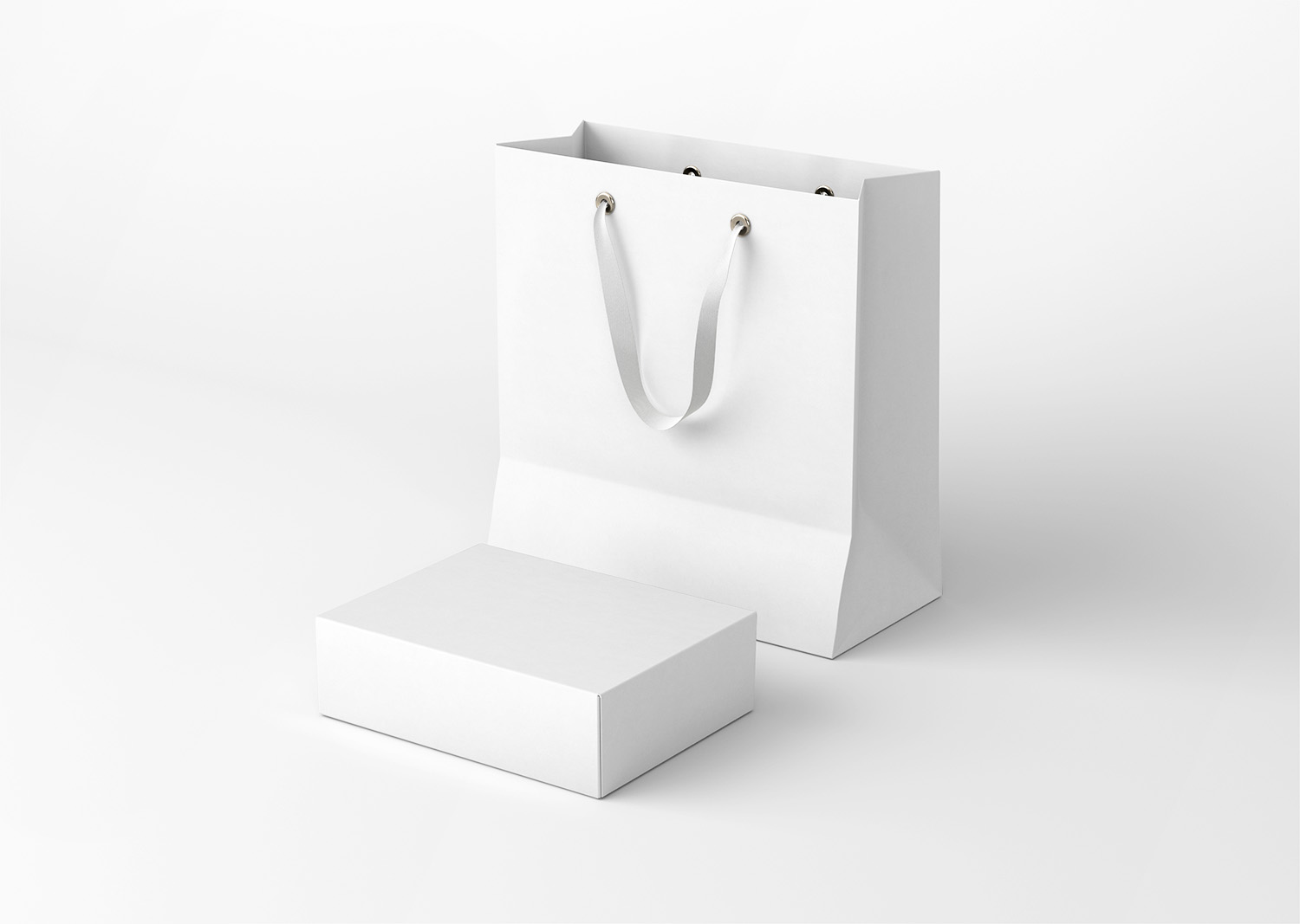 Shopping Bag With Box Free Mockup Free Mockup World Shopping Bag With Box Free Mockup Free Mockup World