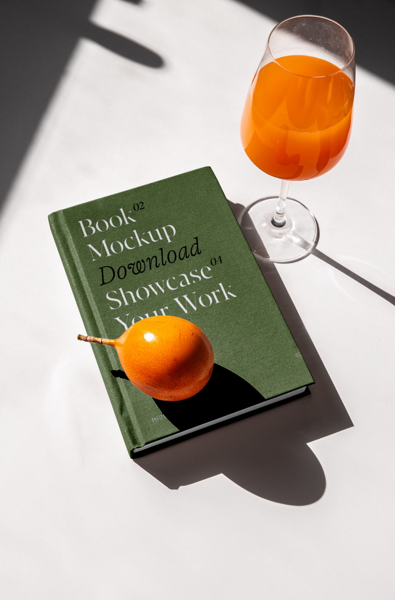 Book Cover on Table Free Mockup | Free Mockup World