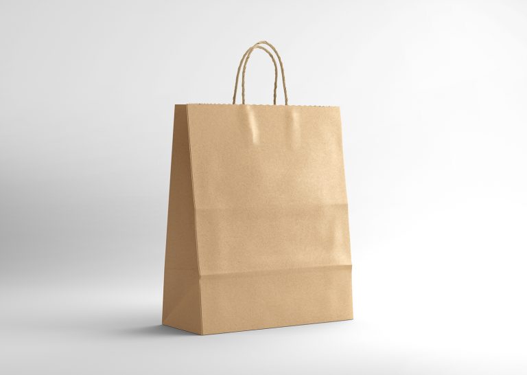 Kraft Paper Shopping Bag Free Mockup — Free Mockup World