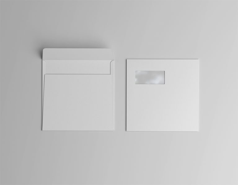 Square Envelope Free Mockup — Free Mockup World