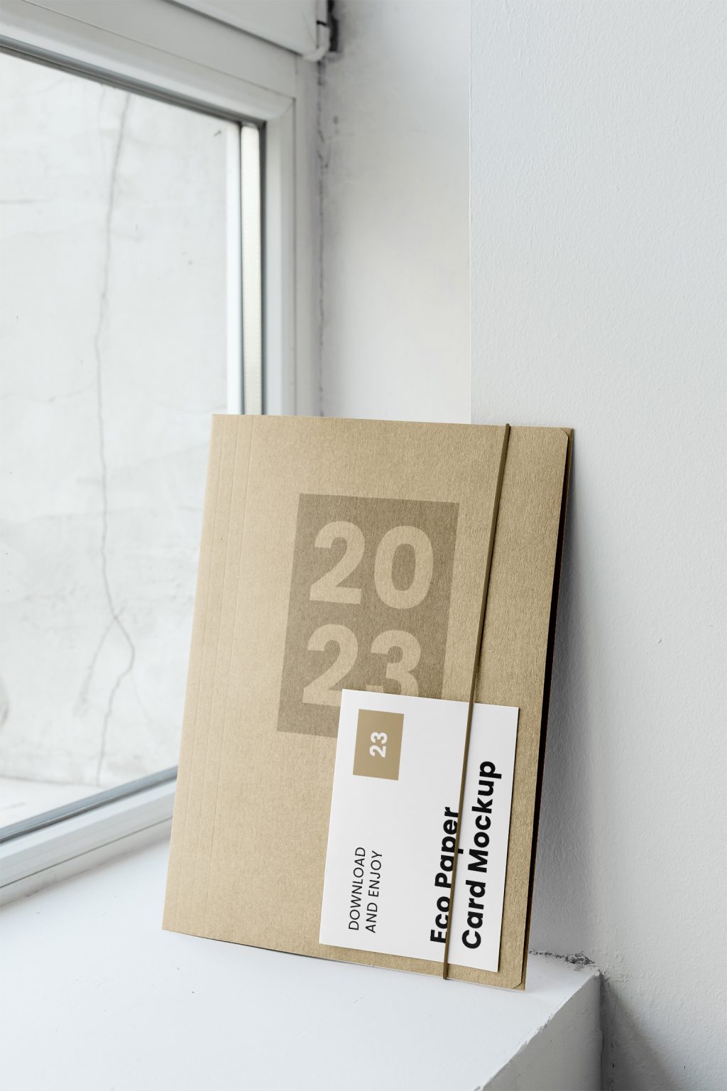 Business Card on Rock Free Mockup — Free Mockup World