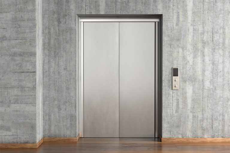 Elevator Door Branding Free Mockup | Free Mockup World