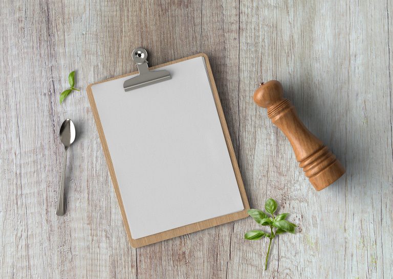 Restaurant Menu Card Free Mockup | Free Mockup World