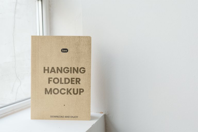 Standing Folder Free Mockup | Free Mockup World