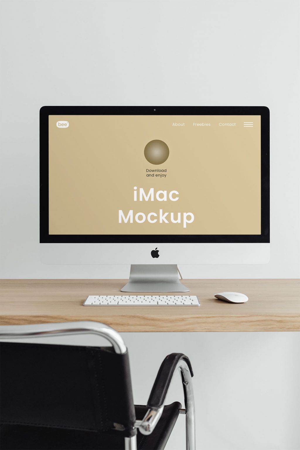 iMac Front View Free Mockup — Free Mockup World