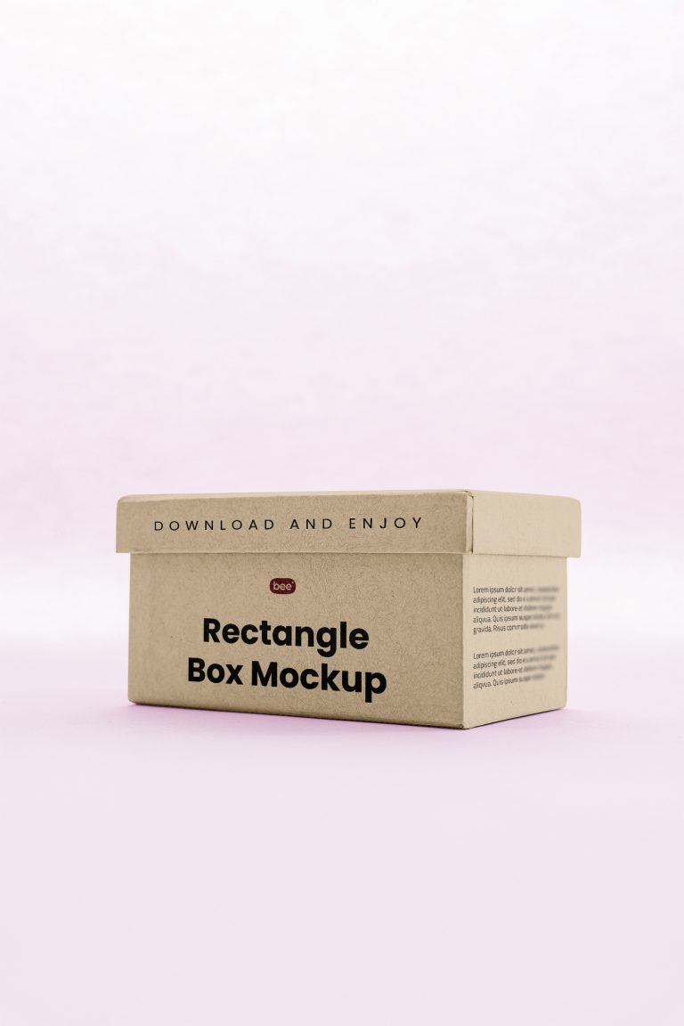 Rectangle Paper Box Free Mockup — Free Mockup World