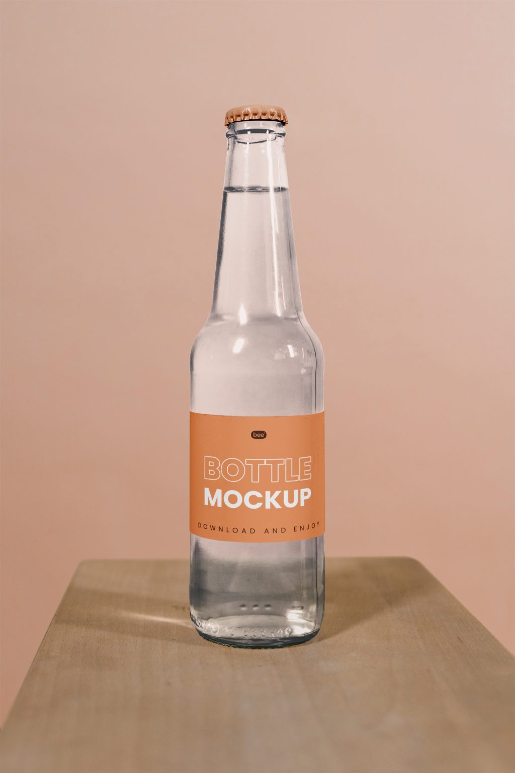 Drink Bottle with Label Free Mockup — Free Mockup World