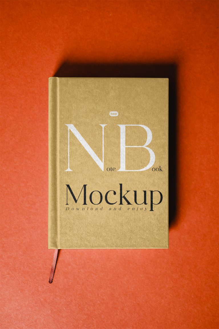 Hard Cover Notebook Free Mockup | Free Mockup World