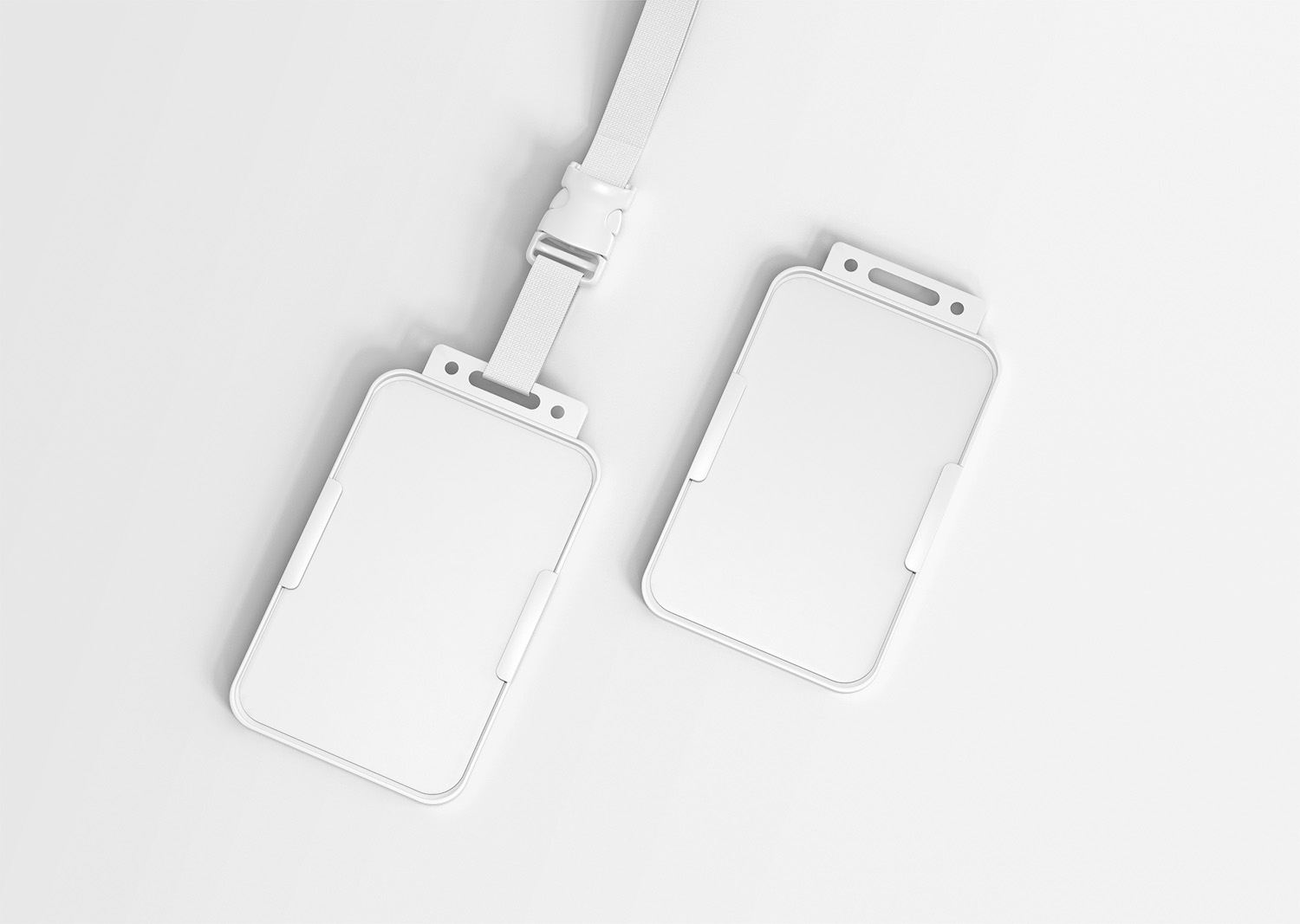 Corporate ID Card Holder With Lanyard Free Mockup Free Mockup World
