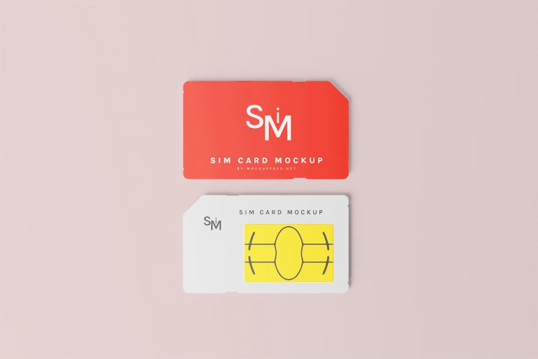 Mobile SIM Card Free Mockups | Free Mockup World