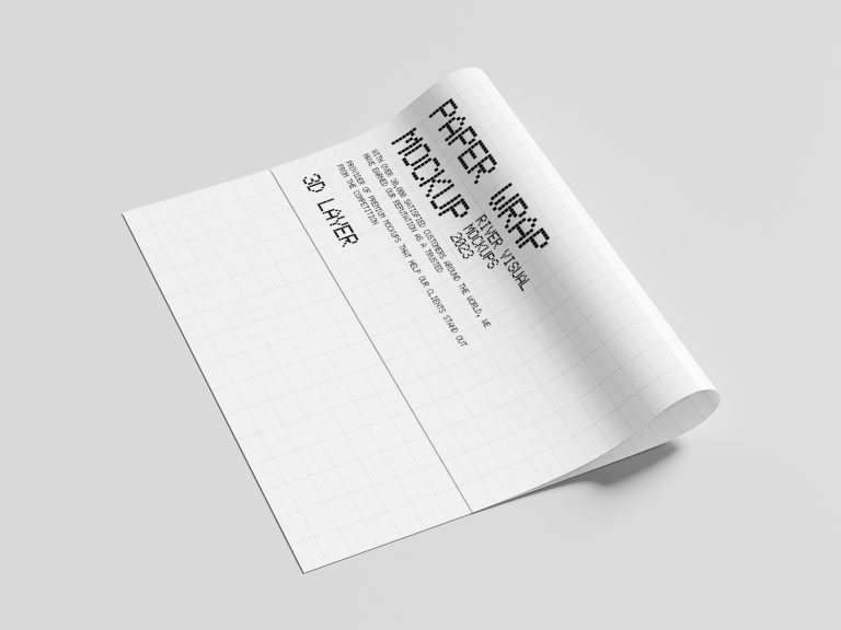 Paper Wrap Free Mockup — Free Mockup World