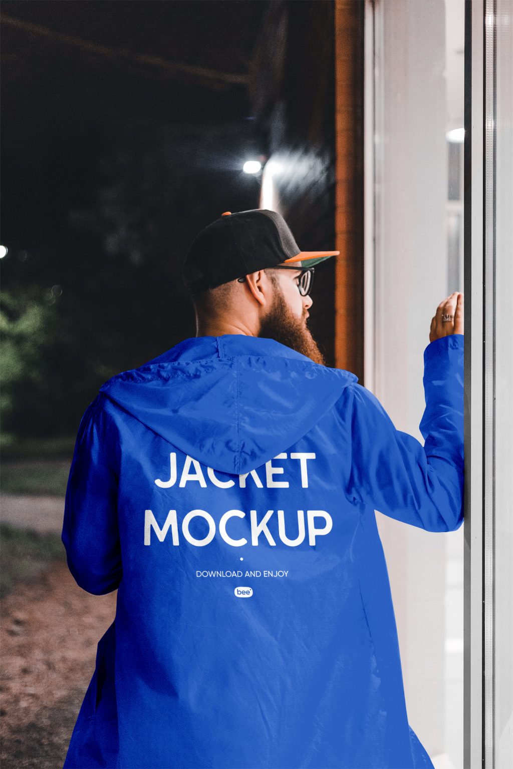 Jacket Back View Free Mockup — Free Mockup World